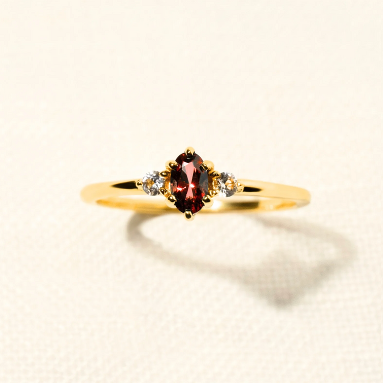 Zaniah Sapphire Ring – Gold & Silver | Mellow