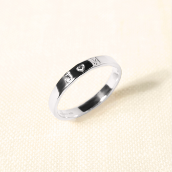 Personalized Initial Promise Ring – Gold & Silver | Mellow